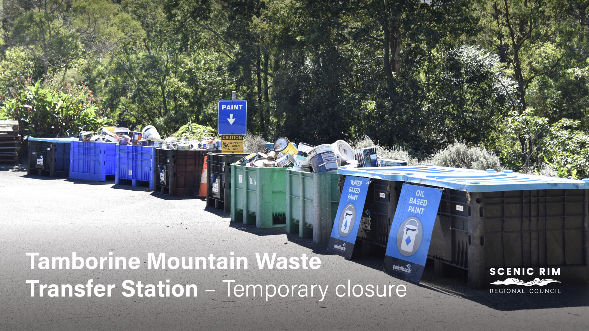 Tamborine Mountain Waste & Resource Recovery – Temporary Closure ...